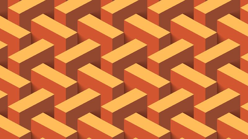 3D Blocks Tessellated Pattern - No Div - Pure CSS