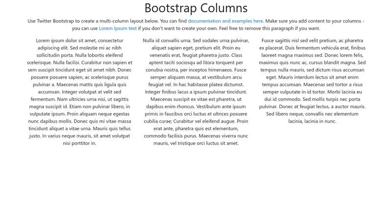 Bootstrap Columns