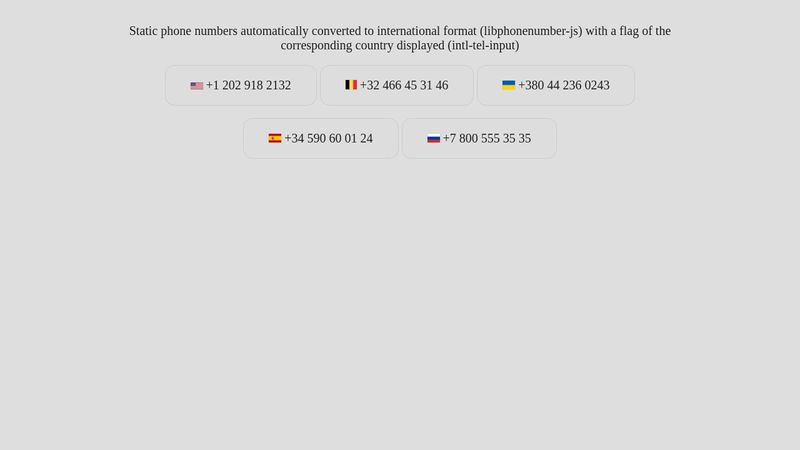Formatted w/ libphonenumber-js