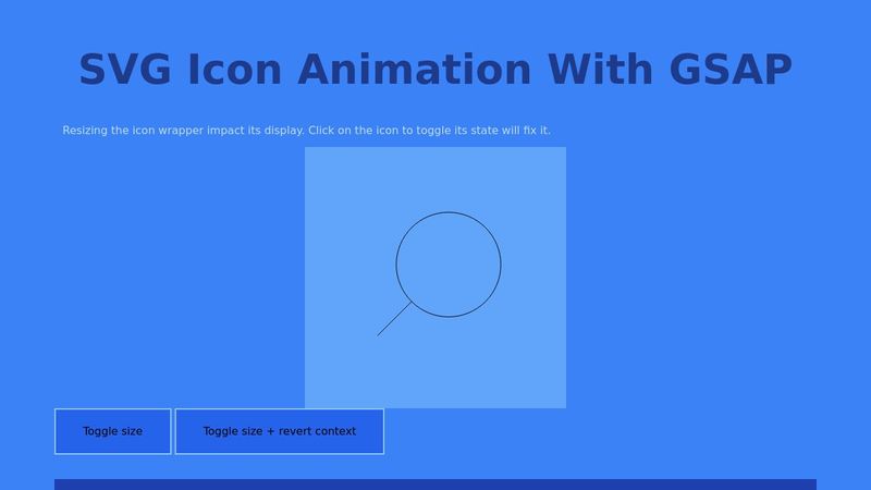 GSAP SVG icon animation wrong display after resize