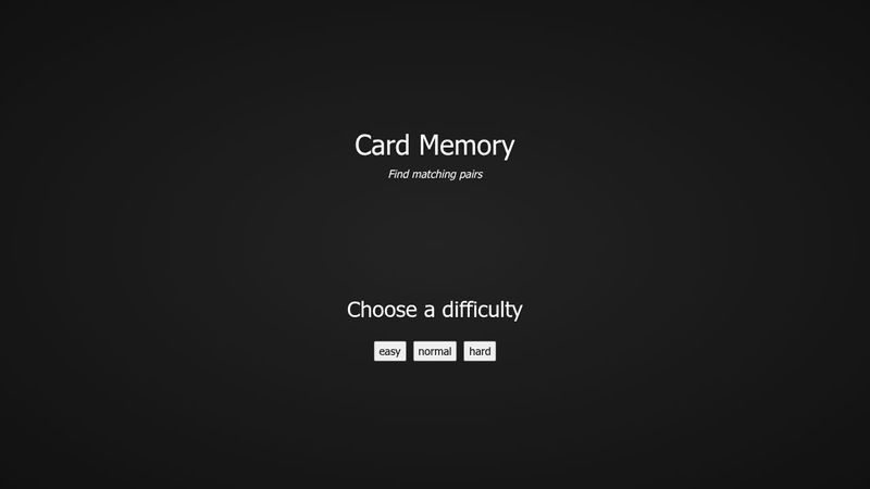 Card Memory Game