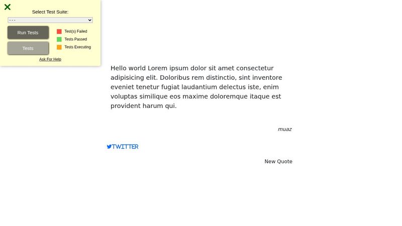 Random Quote Machine Jquery