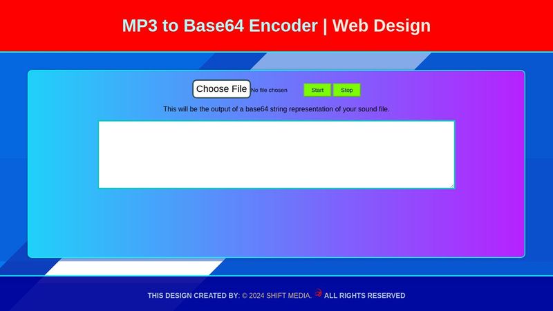 MP3 to Base64 Encoder