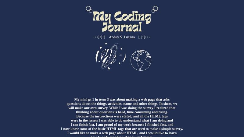 Coding Journal_Listana
