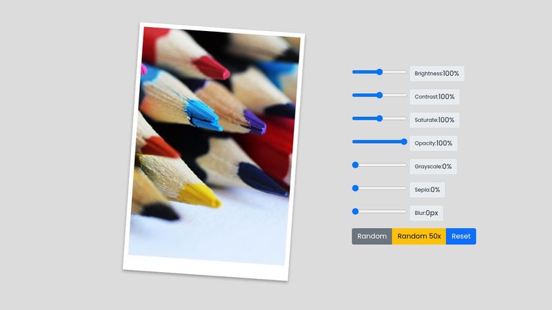 CodePen Weekly Challenge - Photo Filters