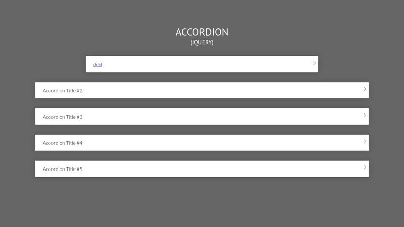 Simple Accordion (jQuery)