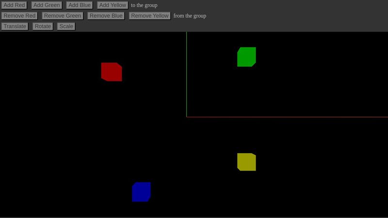 three js multiple selection and manipulation