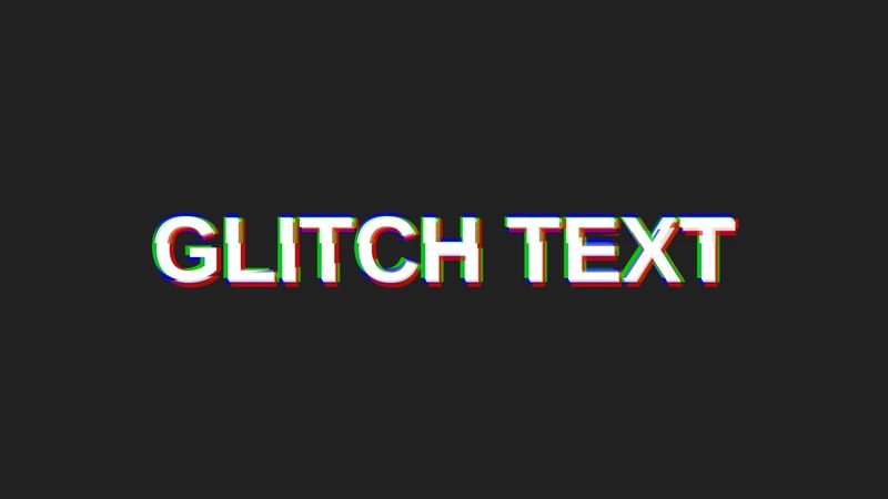 glitch text | CSS only