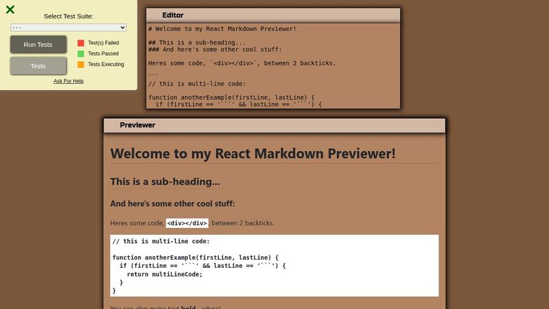 Build a Markdown Previewer