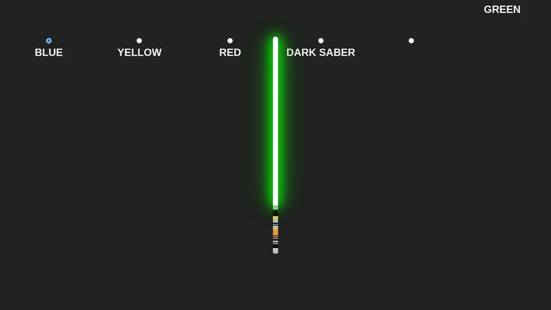 CSS Lightsaber Picker