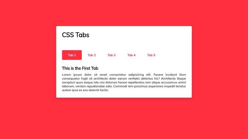CSS Tabs study 1