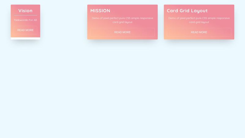 Responsive Card Grid Layout