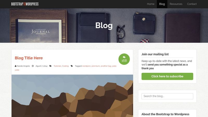 Blog (Template Bootstrap)