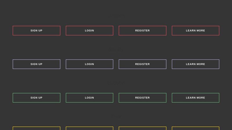 Animated Button CSS Only Set