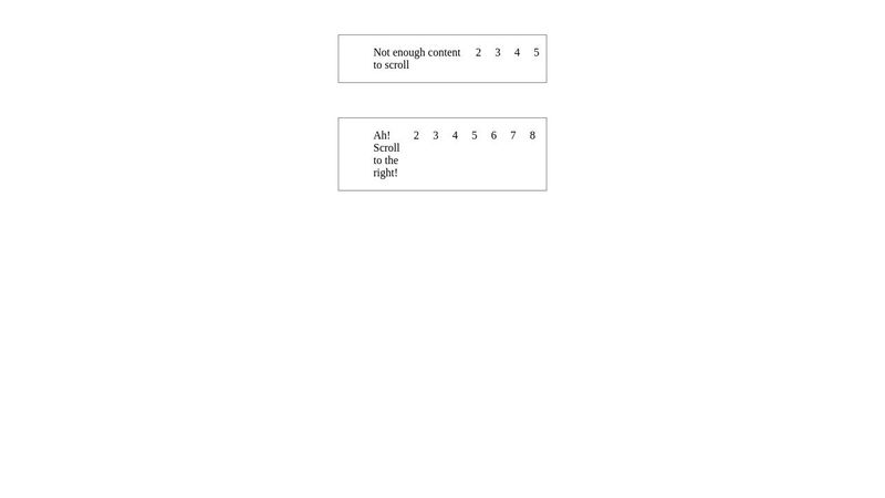 Pure CSS horizontal scrolling shadows
