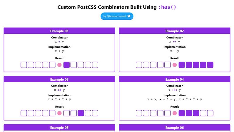 PostCSS Combinators Built Using :has()