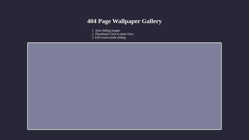 Javascript Photo Gallery with Sliding