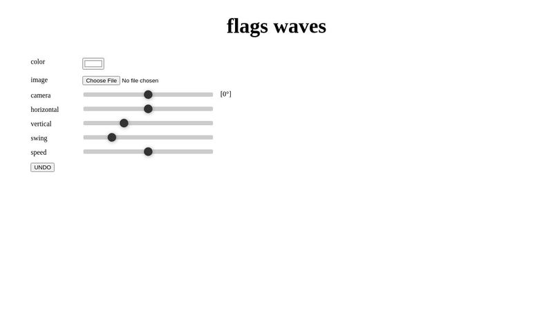 flags waves anime three.js