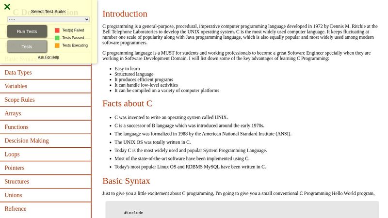Fork Me! FCC: Technical Documentation Page