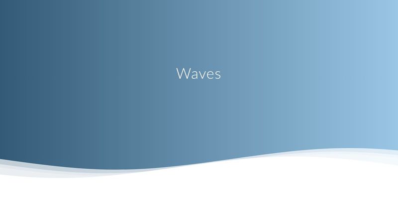 CSS waves for website full responsive design