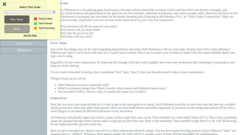 FCC: Technical Documentation Page