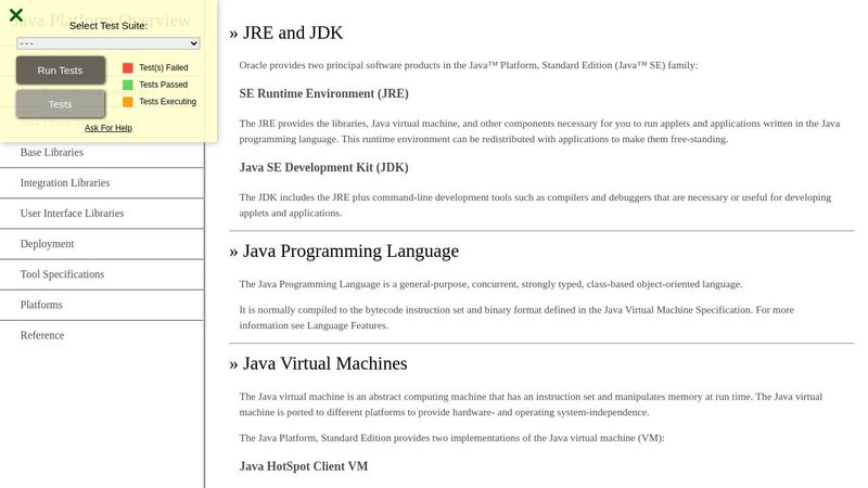 Java Platform Docs - FCC Project