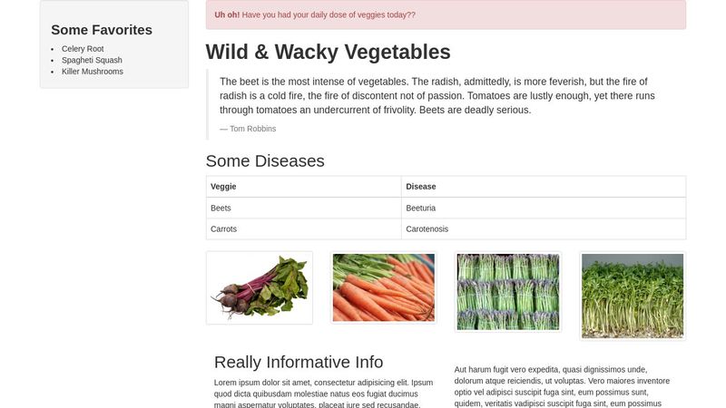 Bootstrap Exercises - Grid