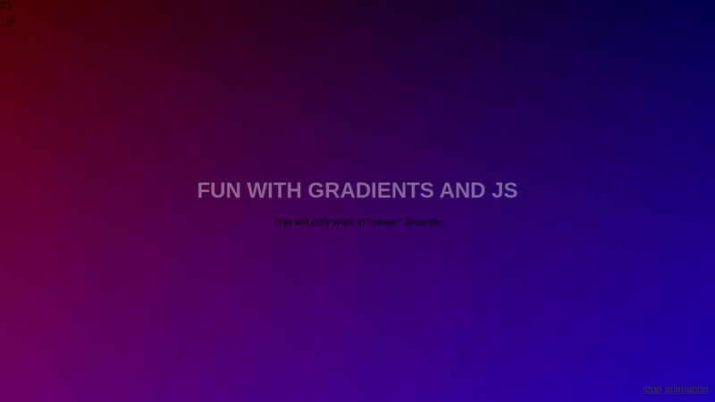 JS Color Gradient Animation