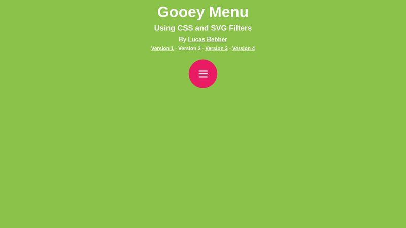 CSS Gooey Menu (Version 2)