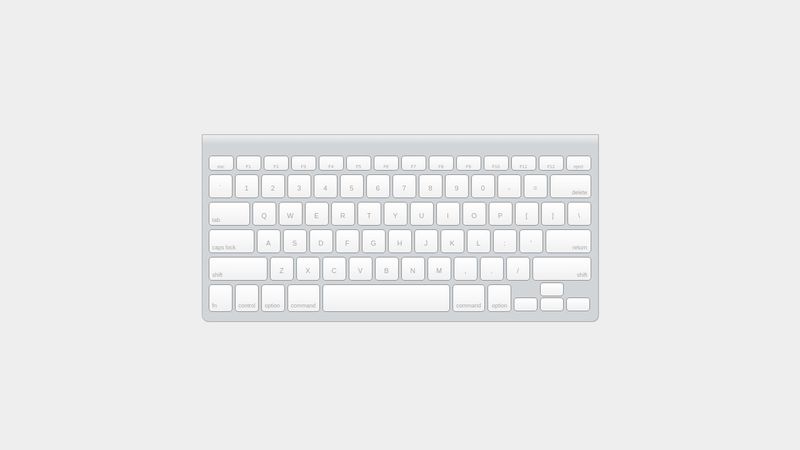 HTML/CSS Mac Keyboard