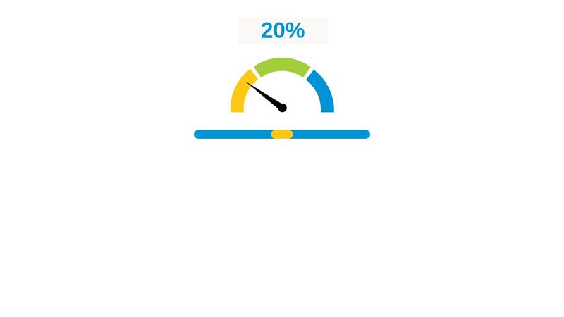 SVG speedometer CSS slider (спидометр, ползунок)