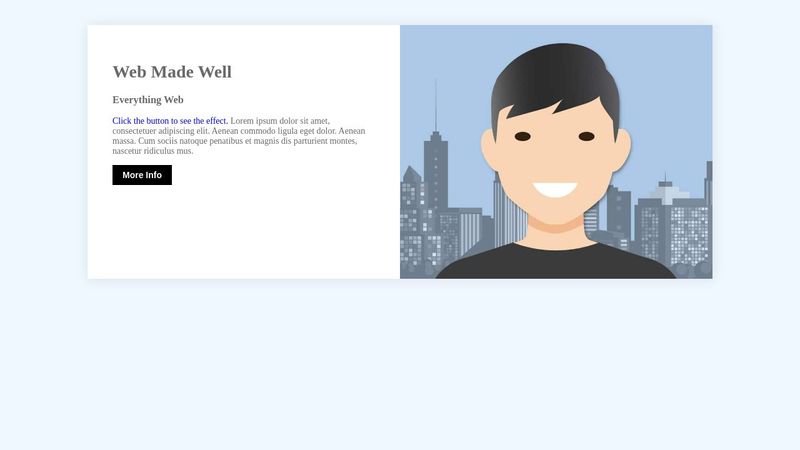 Slide-in Page Layout with CSS Animation
