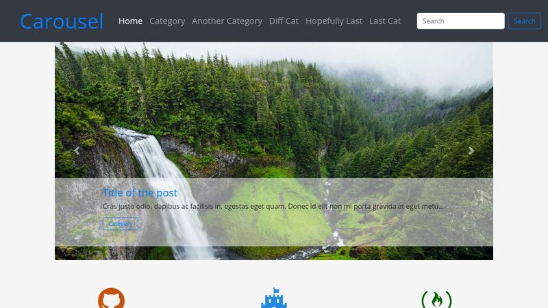 Responsive Carousel - Bootstrap 4