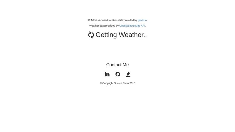 FreeCodeCamp: Weather App