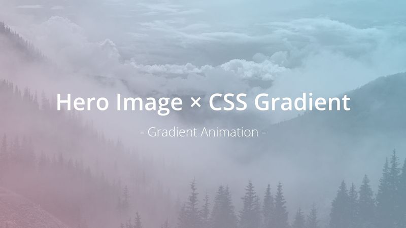 Demo: Hero Image × CSS Gradient #2