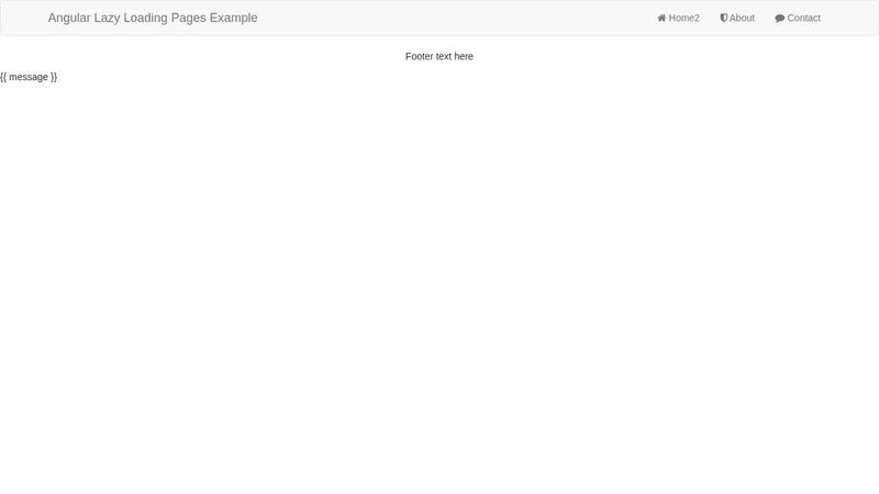 Angular Lazy Loading Pages
