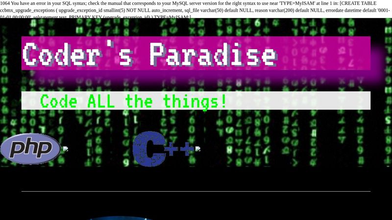 Coder's Paradise