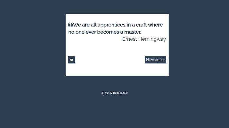 Random Quote Machine