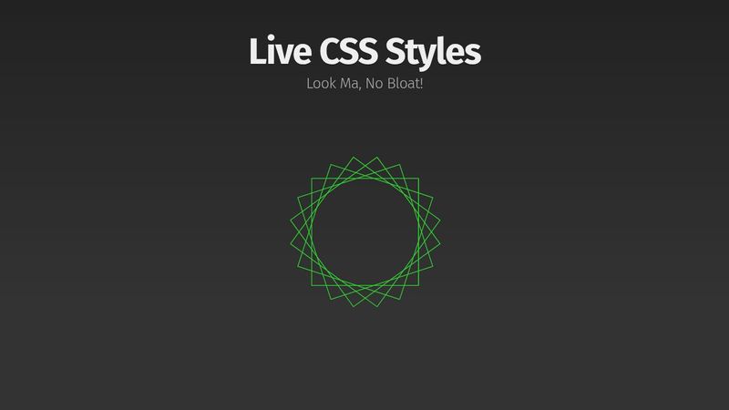 Live CSS Styles