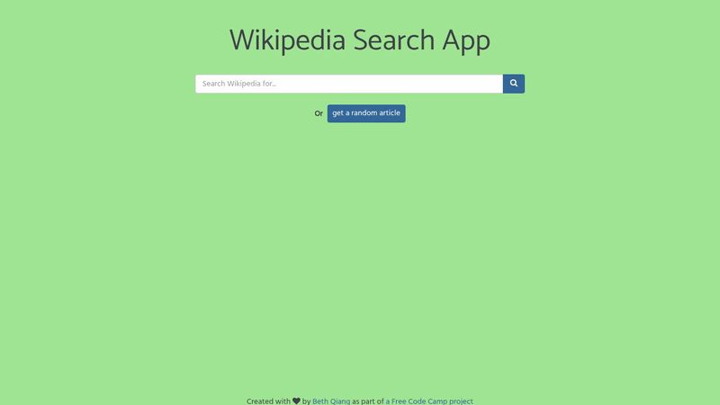 Wikipedia Search App