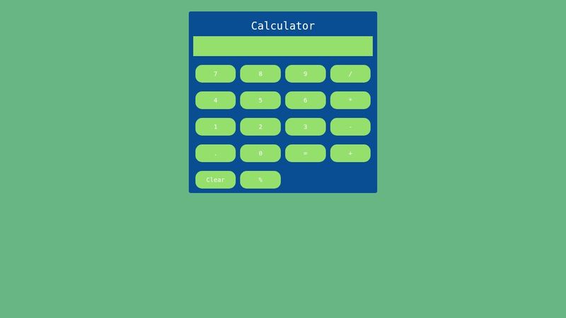 Build a JavaScript Calculator - FCC