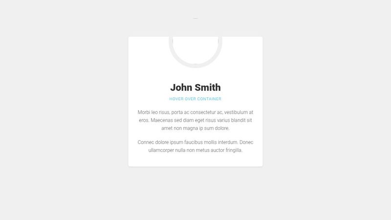 Pure CSS Profile Card Hover Effect