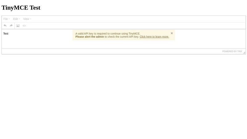 TinyMCE Image Upload