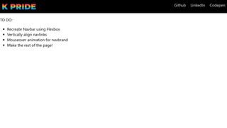 Pure CSS Responsive Navbar + Rainbow Text
