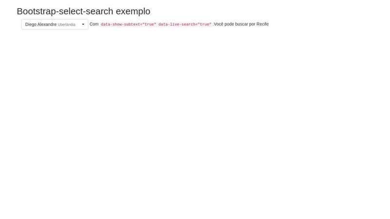 Bootstrap-select-search