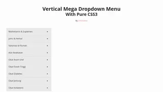 Vertical Mega Menu with Pure CSS