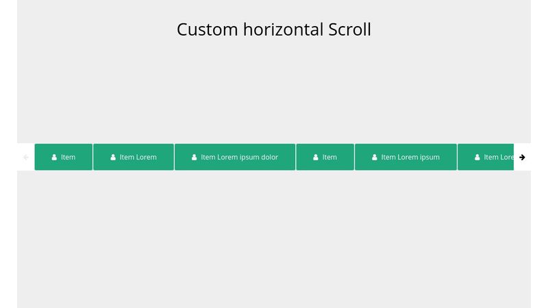 Custom horizontal scroll