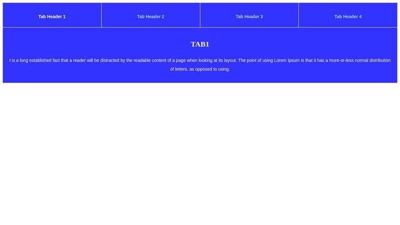 Responsive Tabs - CSS Only