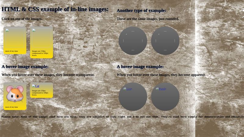 Basic html inline images