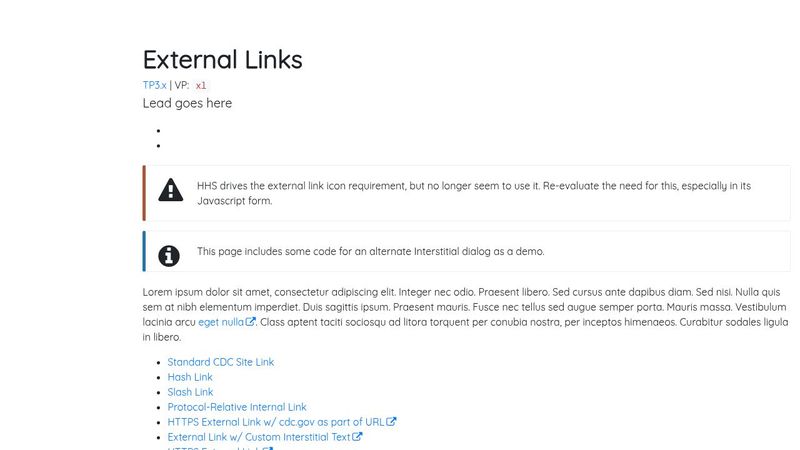 Bootstrap 4.0.1 Documentation: External Links
